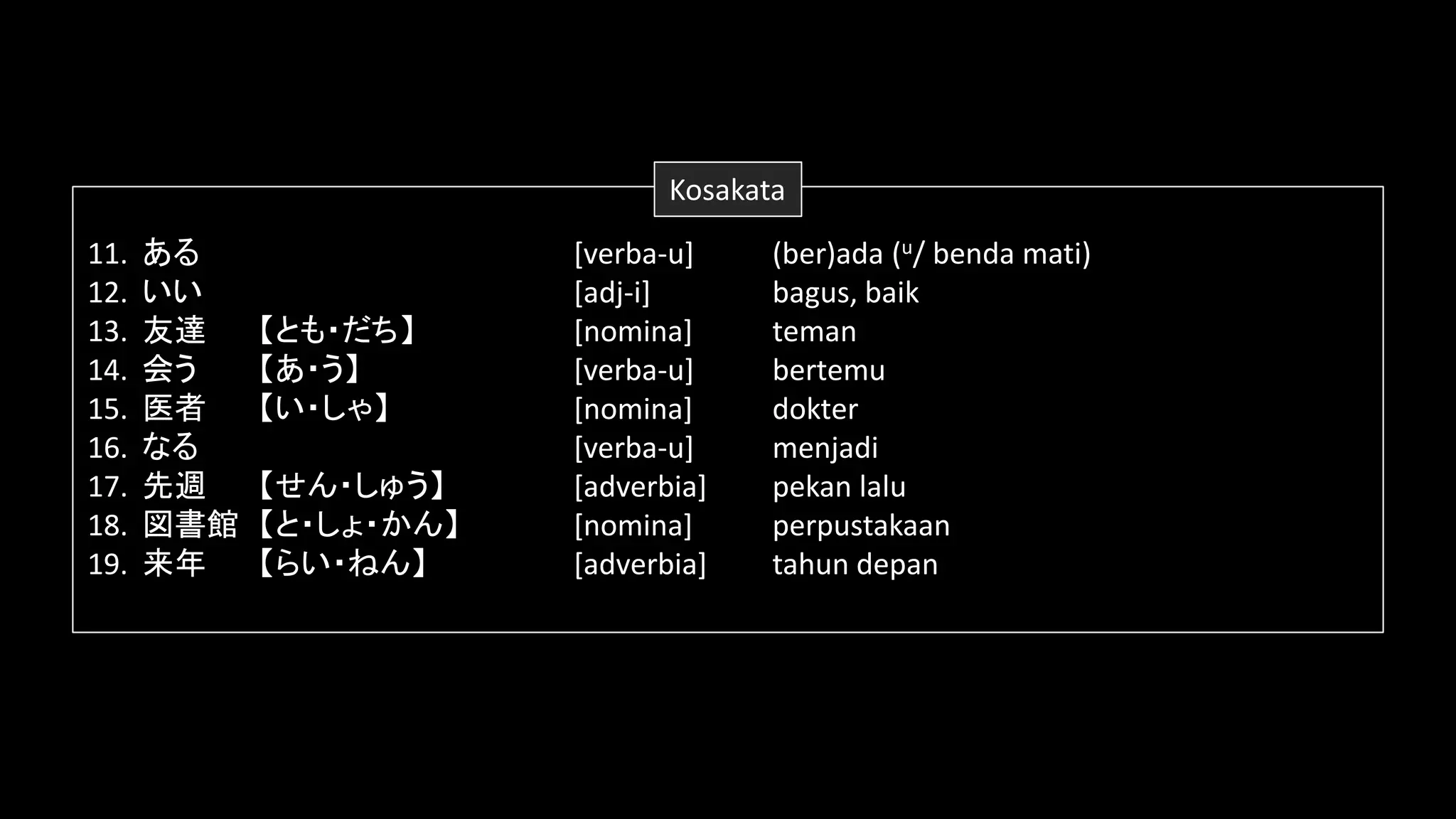 Japanese Grammar Guide - ch3 Basic Grammar - 3.8 Particles Used with ...