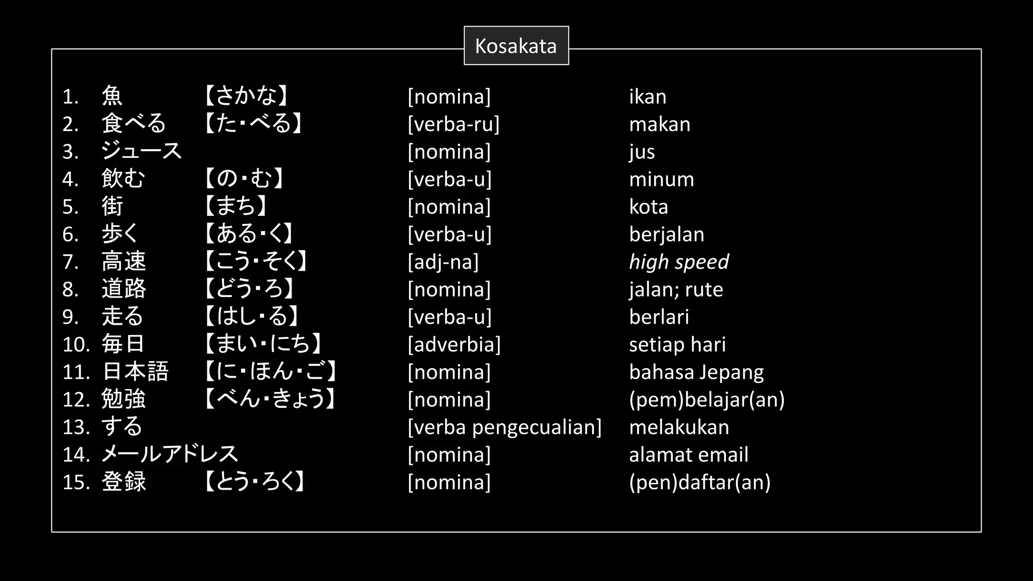 Japanese Grammar Guide - ch3 Basic Grammar - 3.8 Particles Used with ...