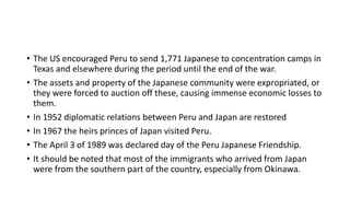 Japanese immigration to peru | PPTX