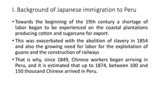 Japanese immigration to peru | PPTX