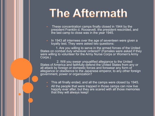 Japanese Internment Power Point | PPTX