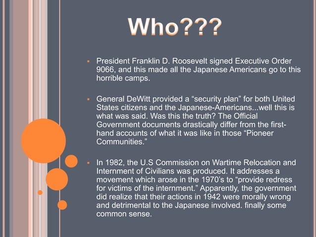 Japanese Internment Power Point | PPTX