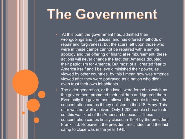 Japanese Internment Power Point | PPTX