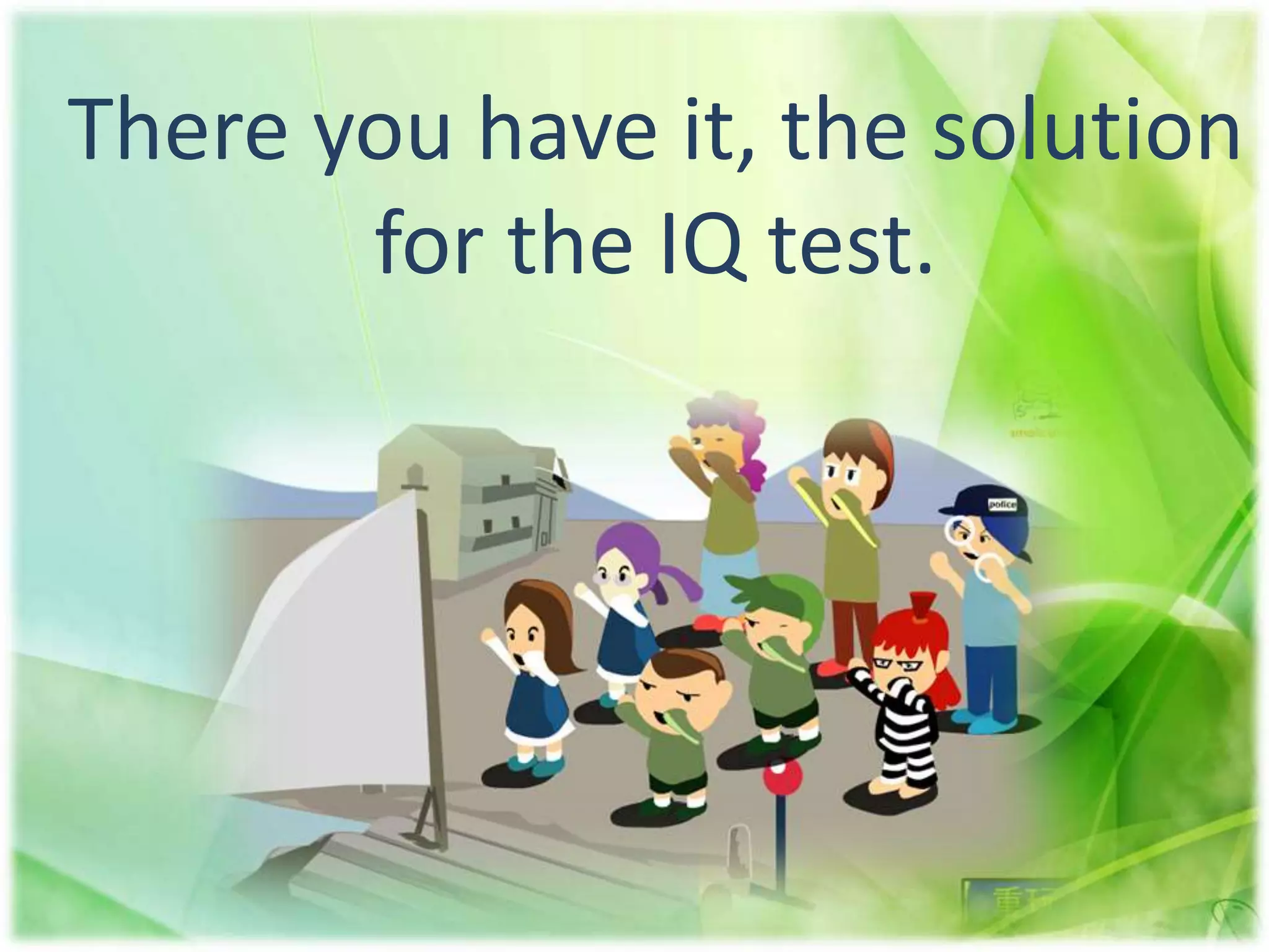 Japanese iq test solution | PPTX