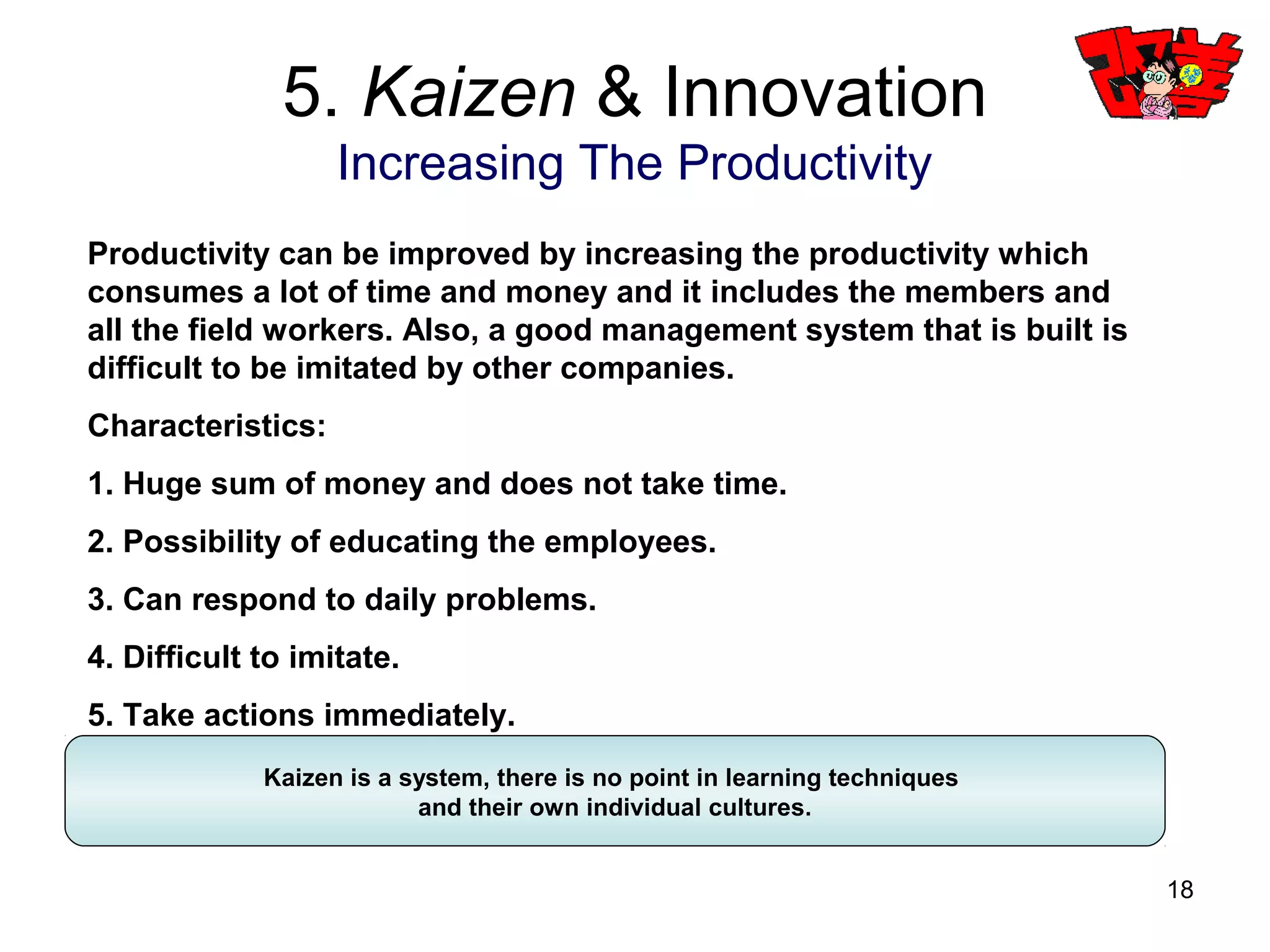 Gemba Kaizen for Lean manufacturing | Chap1:Kaizen Basic Education ...
