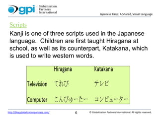 Japanese Kanji: A Shared, Visual Language | PPTX