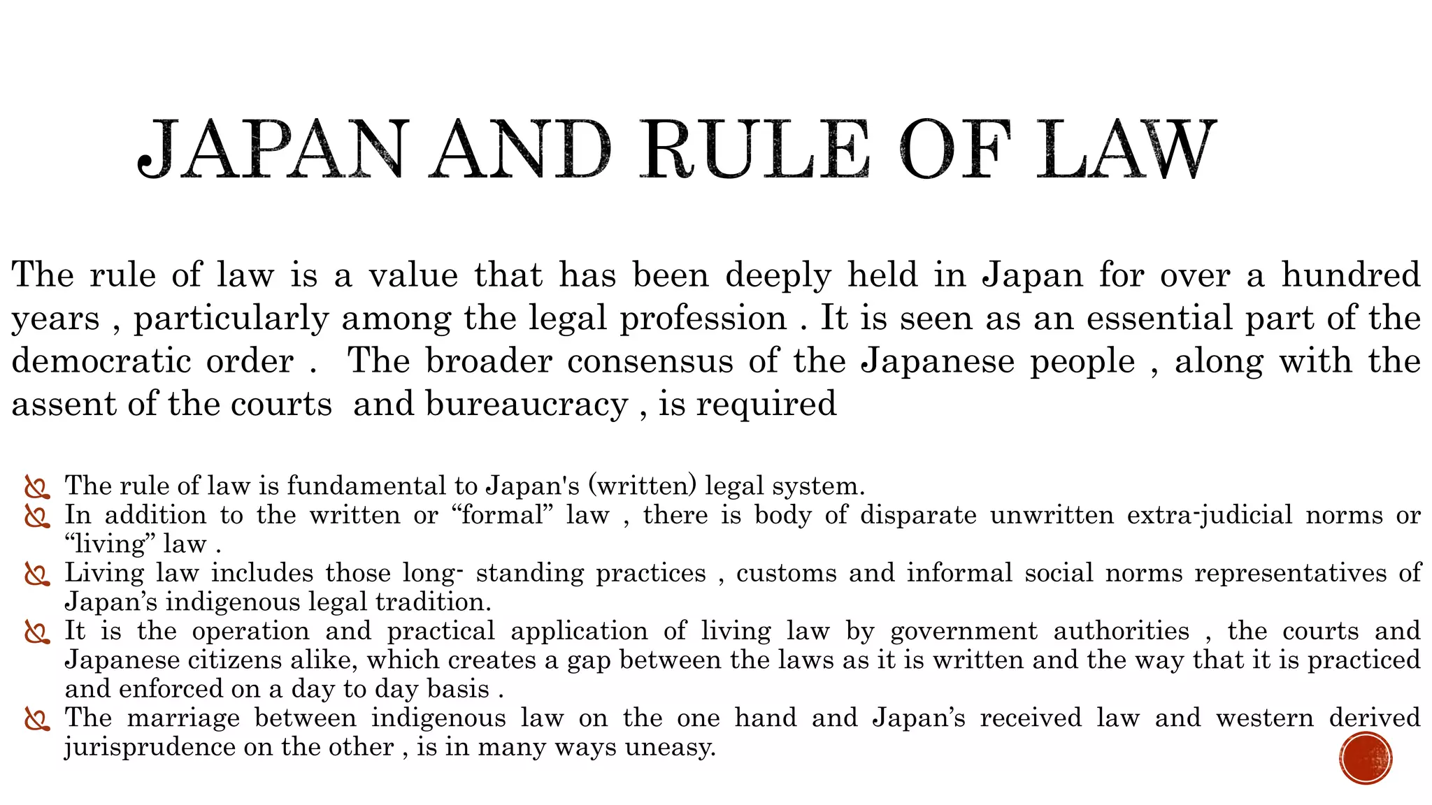 Japanese legal system | PPTX