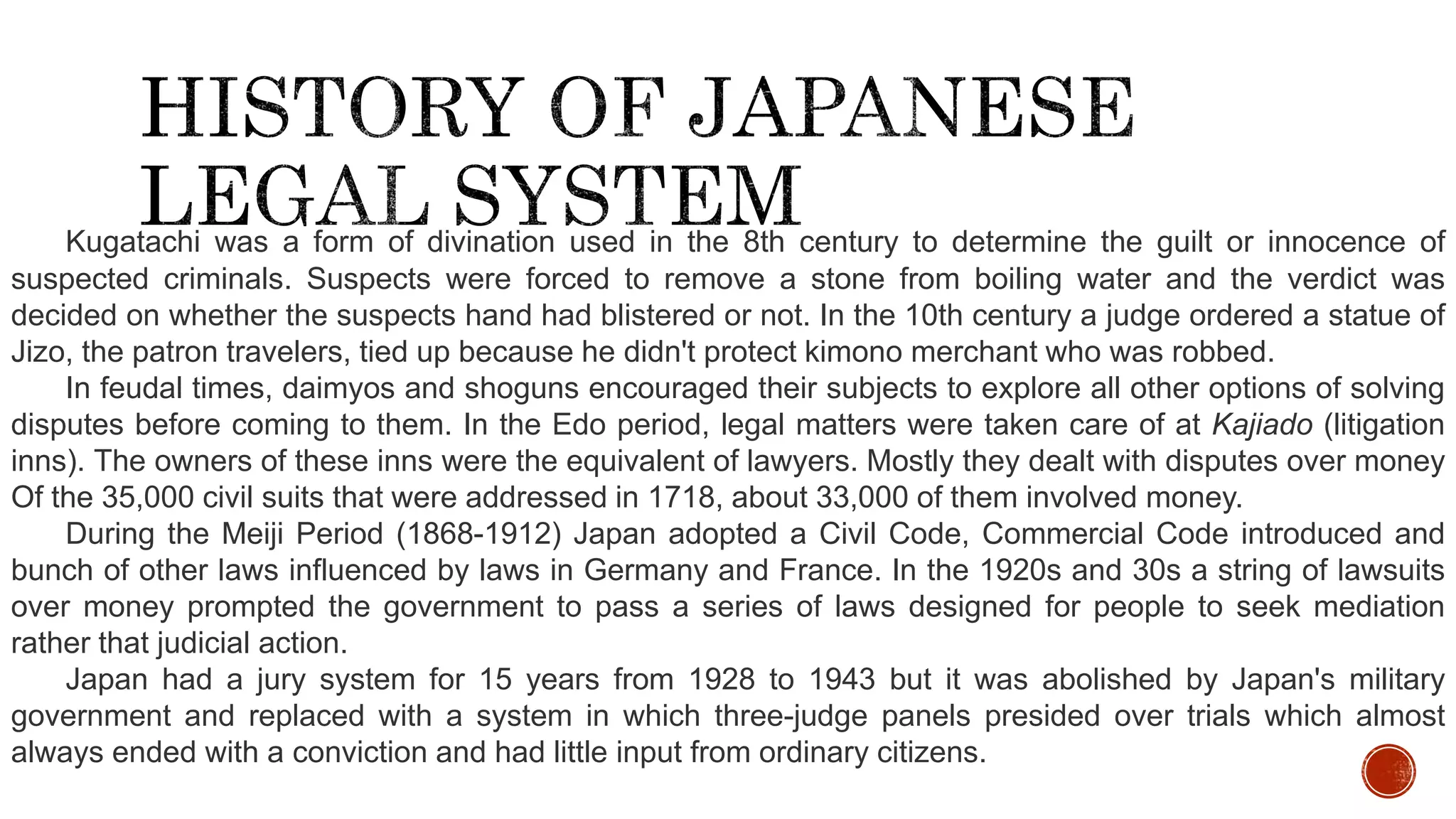 Japanese legal system | PPTX