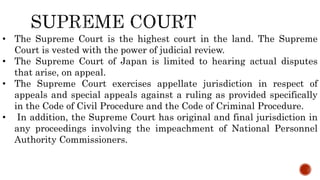 Japanese legal system | PPTX