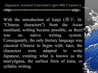 Japanese literature | PPTX