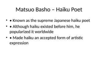 Japanese Literature ppt for students.ppt