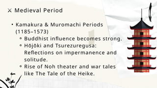 Japanese literature and its historical periods | PPTX
