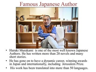 Japanese Literature details with photographs | PPT