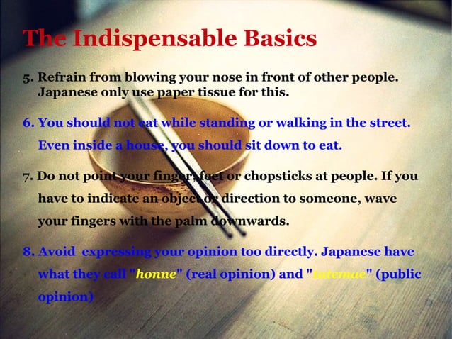 Japanese manners and etiquettes | PPT