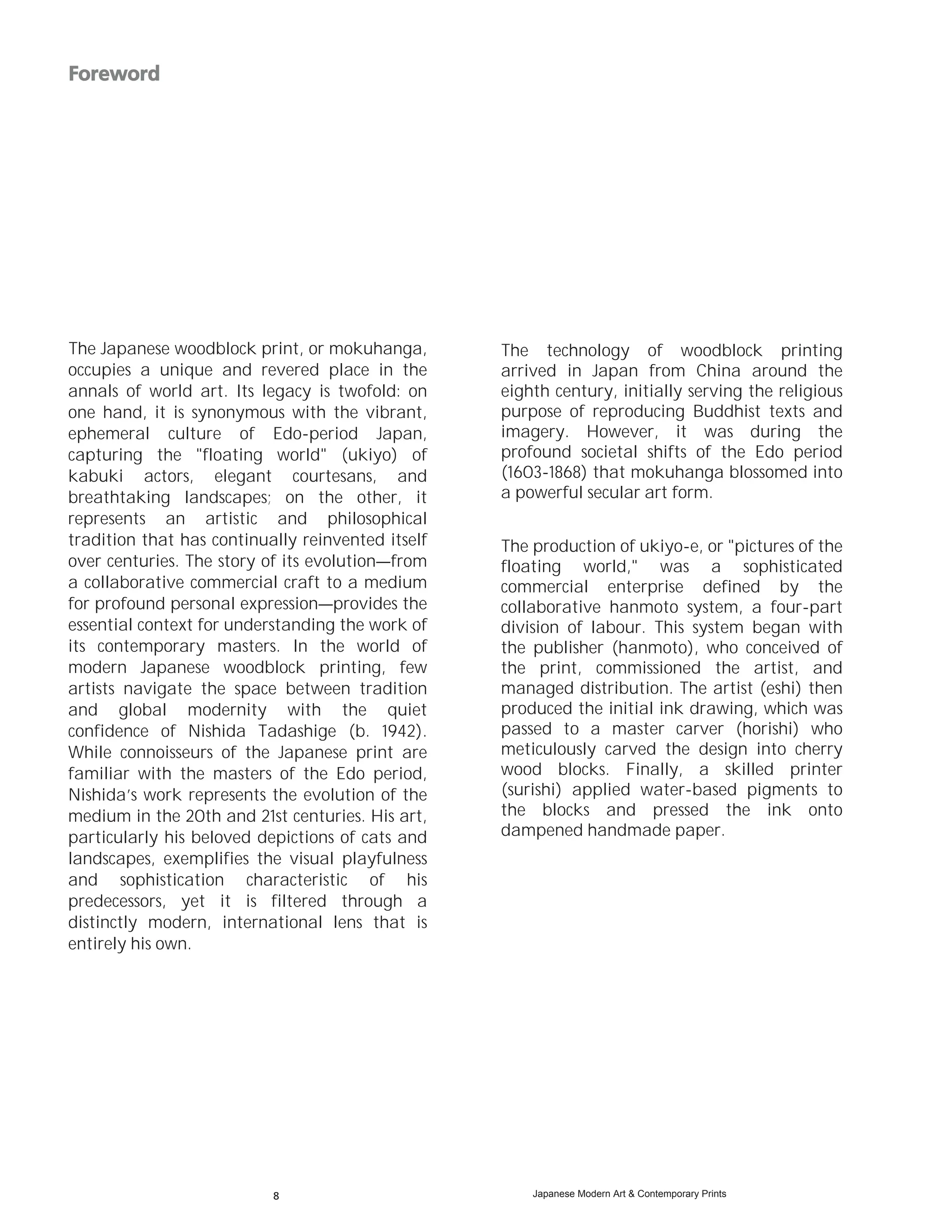 Japans Most Famous Woodblock Print Artist Japan Nishida Tadashige | PDF