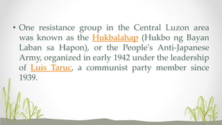 Japanese occupation | PPTX