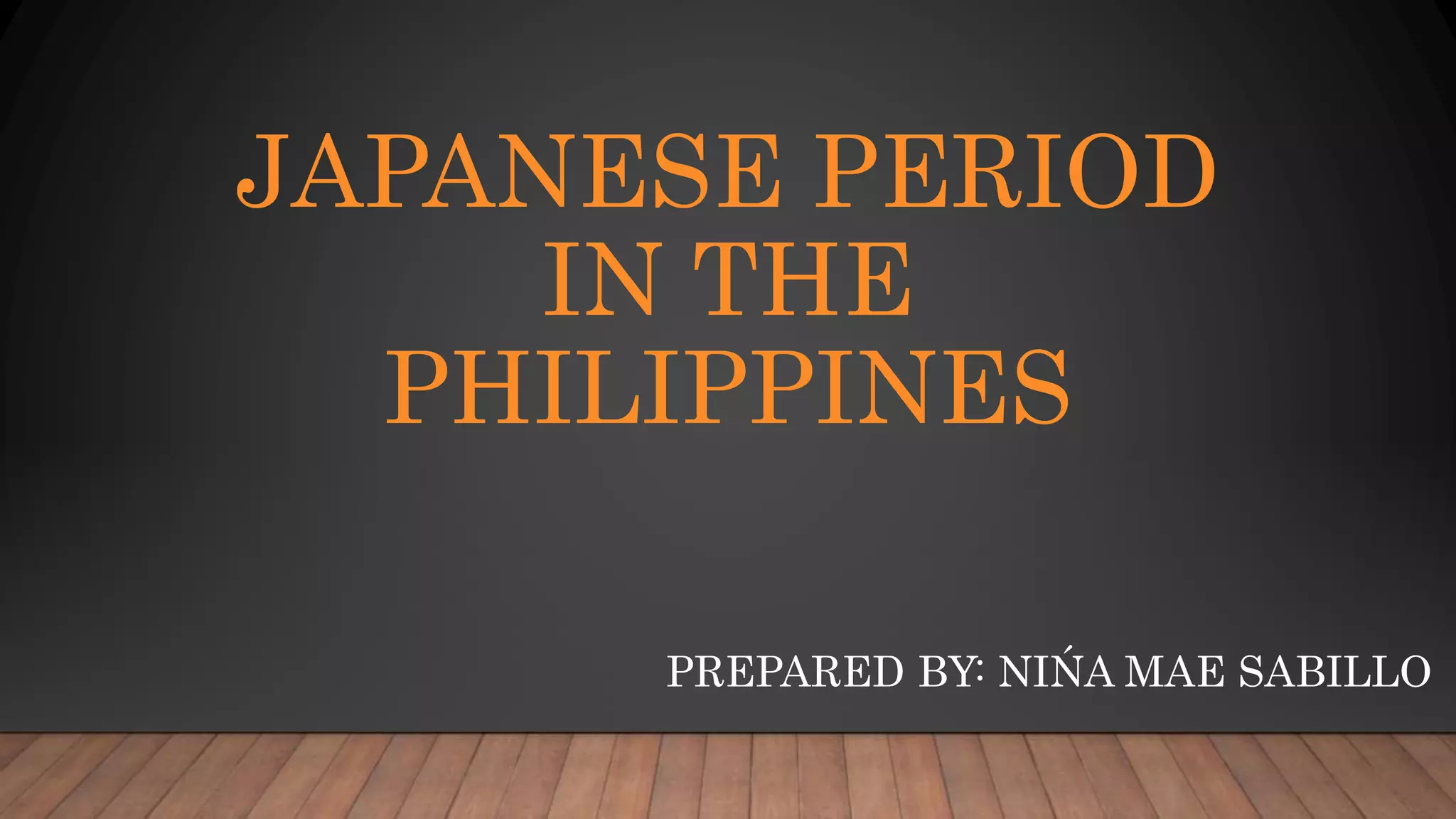Japanese period in the philippines | PPTX