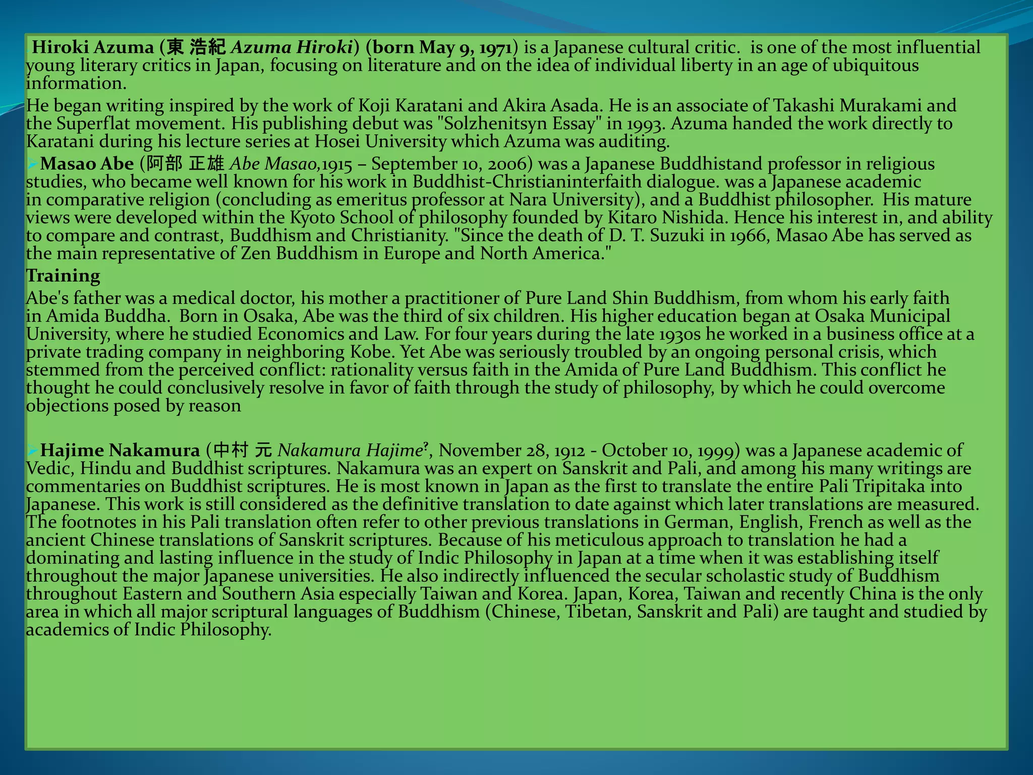 Japanese philosopher | PPTX