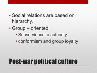 Japanese Political Culture | PPTX