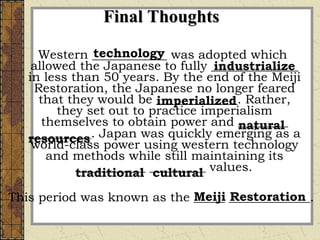 Japanese reactions to imperialism | PPT