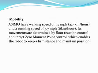 Japanese robot honda asimo | PPTX