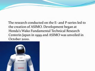 Japanese robot honda asimo | PPT