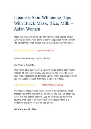 Skin Whitening Tips Pdf Online | www.ruthiesnotions.com