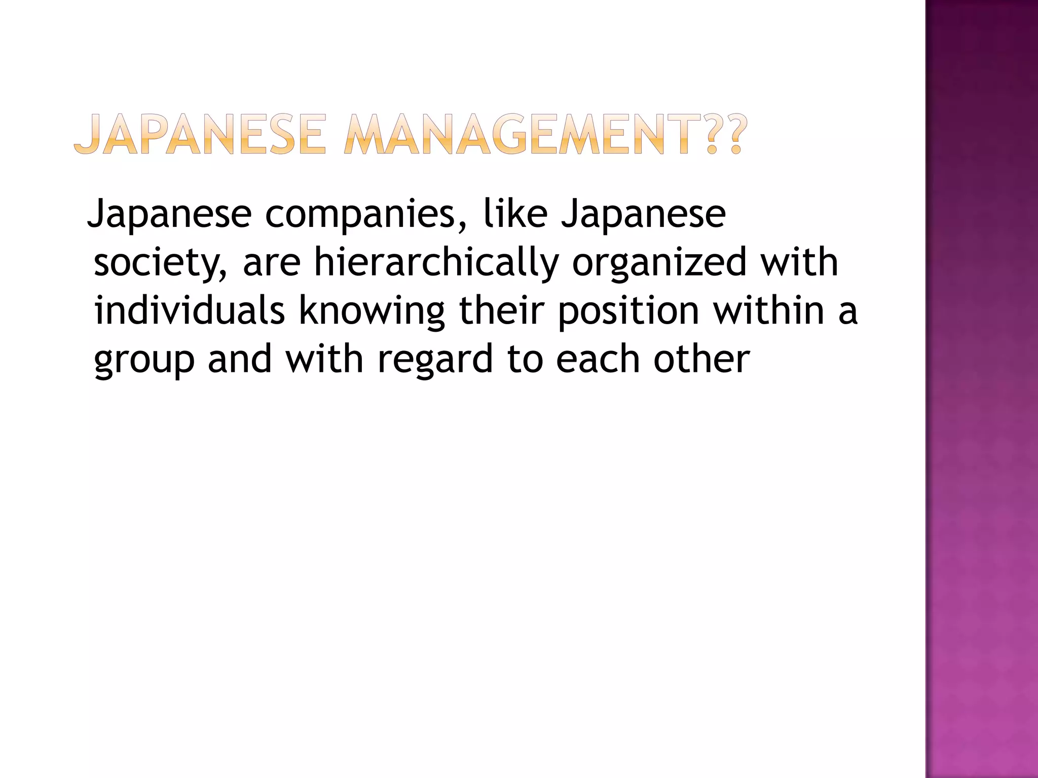 Japanese style of management | PPTX