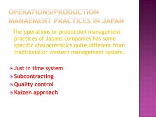 Japanese style of management | PPTX