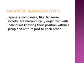 Japanese style of management | PPTX