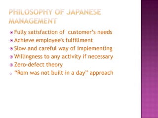 Japanese style of management | PPTX