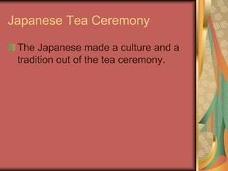 Japanese Tea Ceremony Unit | PPT