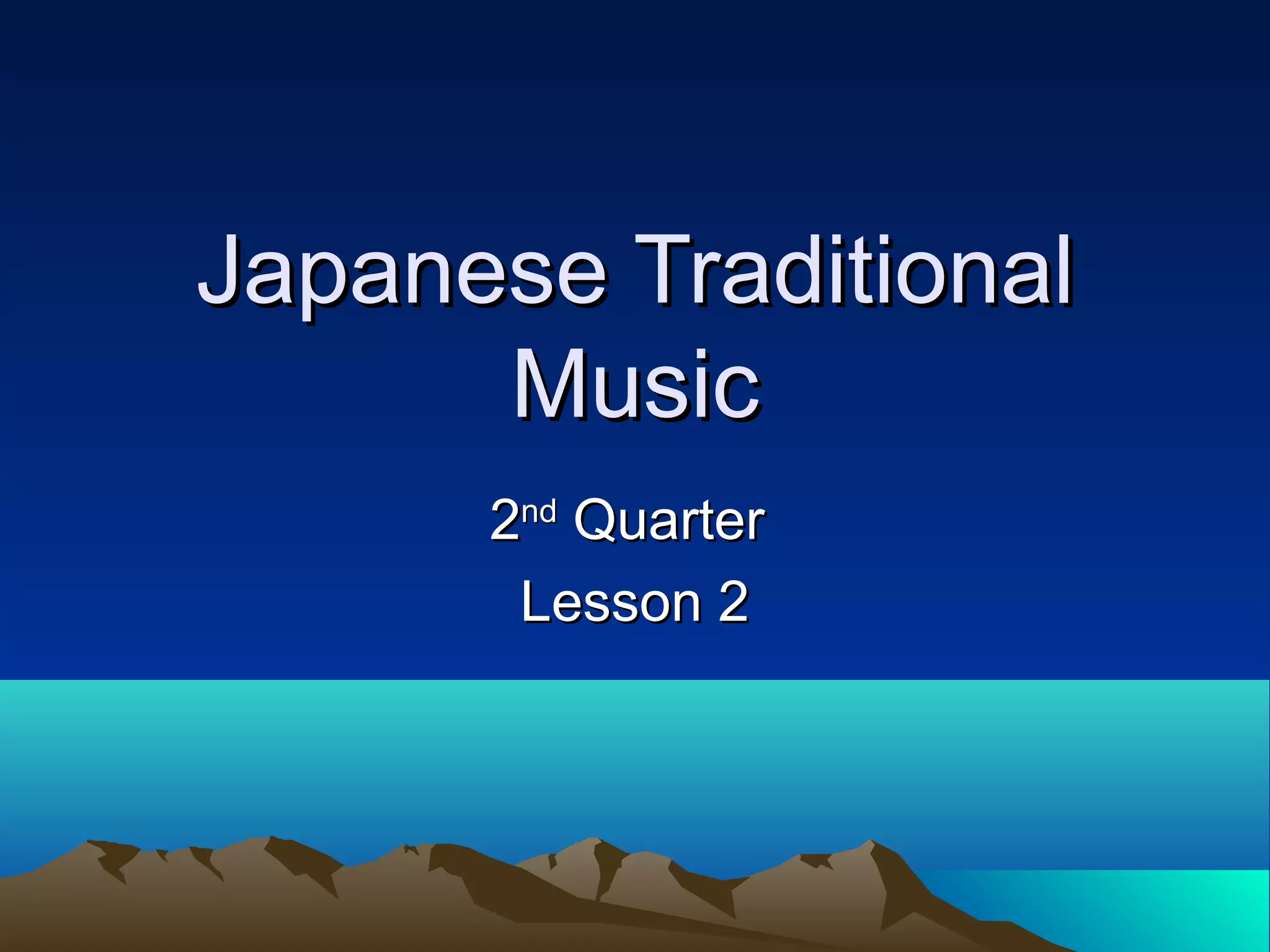Japanese traditional music | PPT