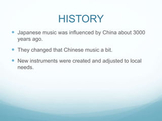 Japanese traditional music | PPTX
