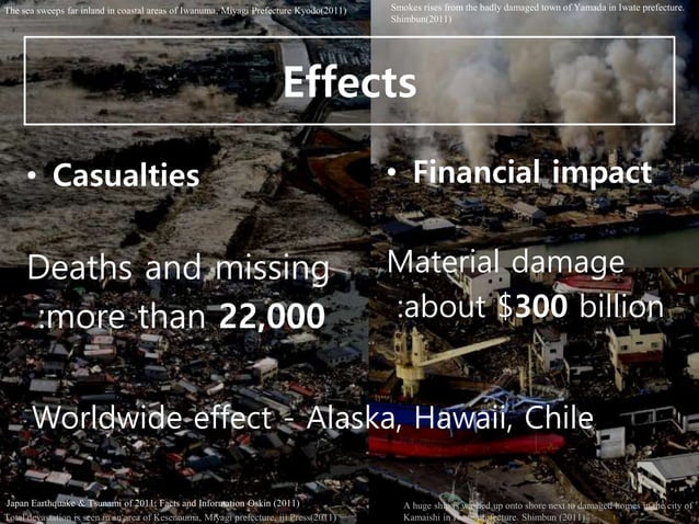 Japanese tsunami (2011) | PPTX | Geology | Science