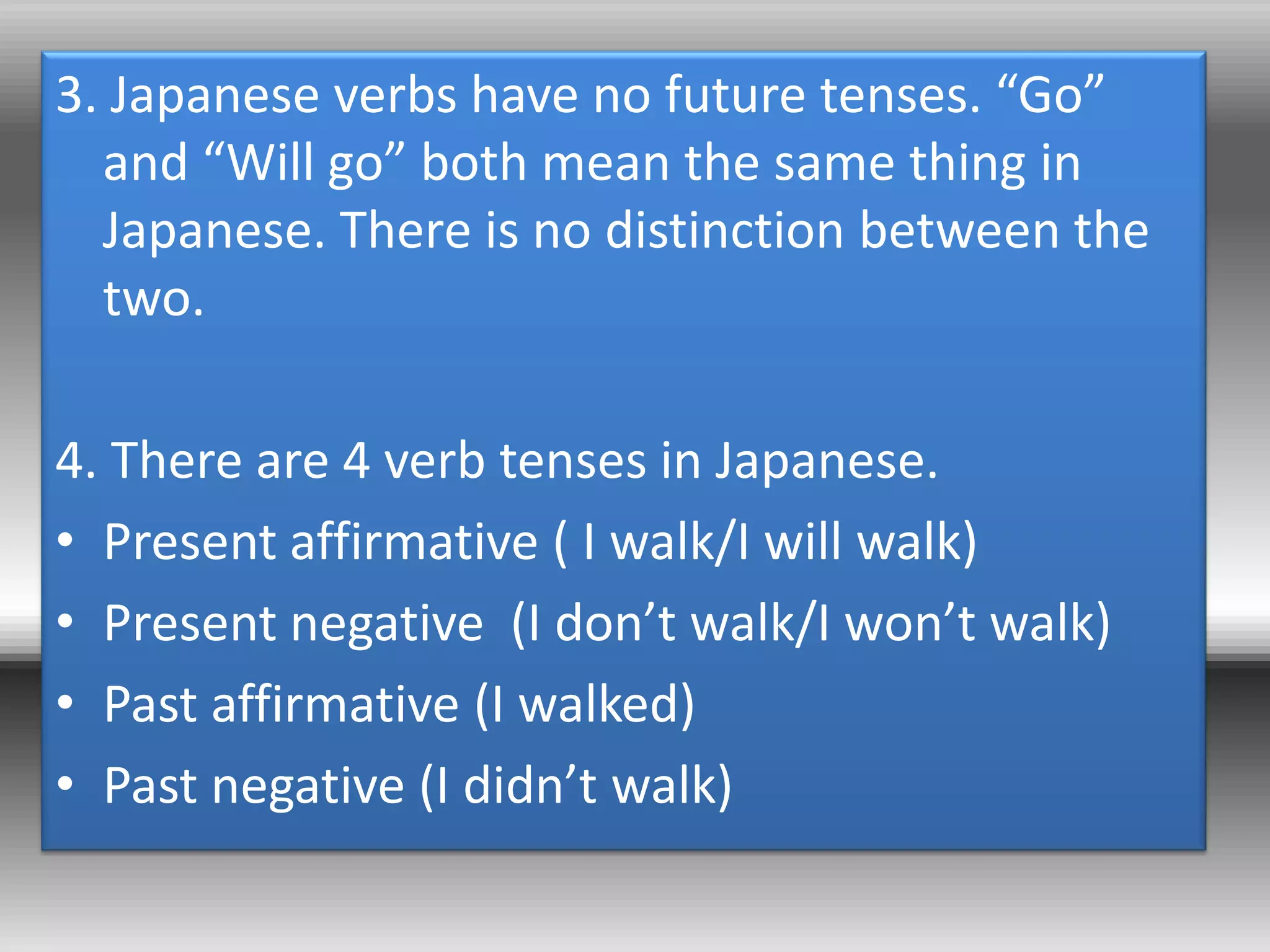 Japanese Verb Conjugation Part 1 | PPTX