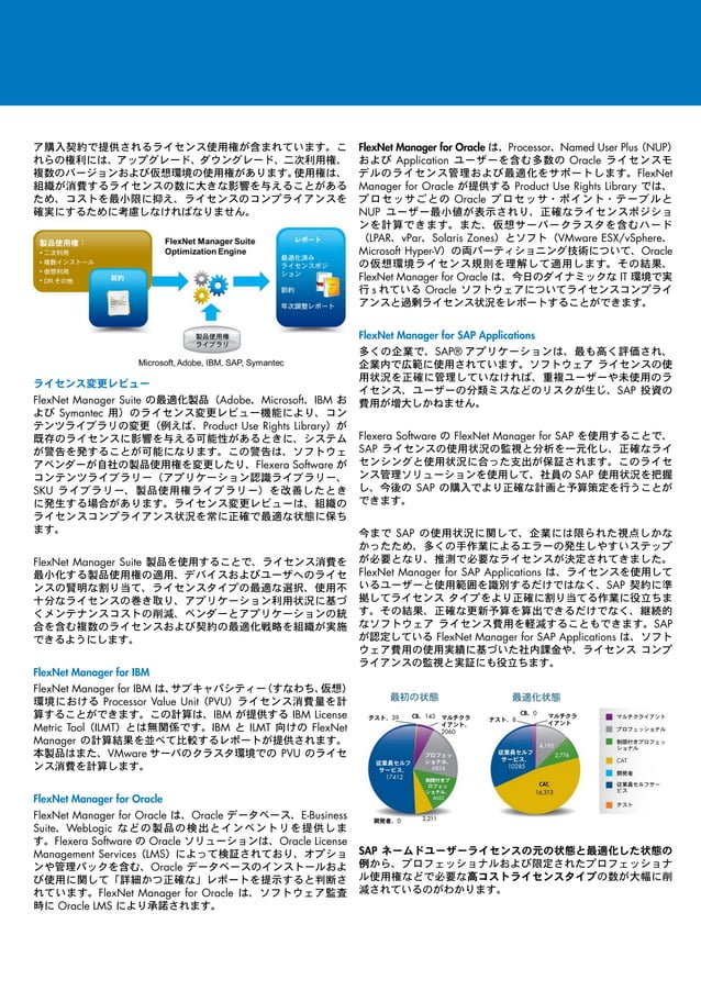 FlexNet Manager Suite for Enterprises Datasheet | PDF