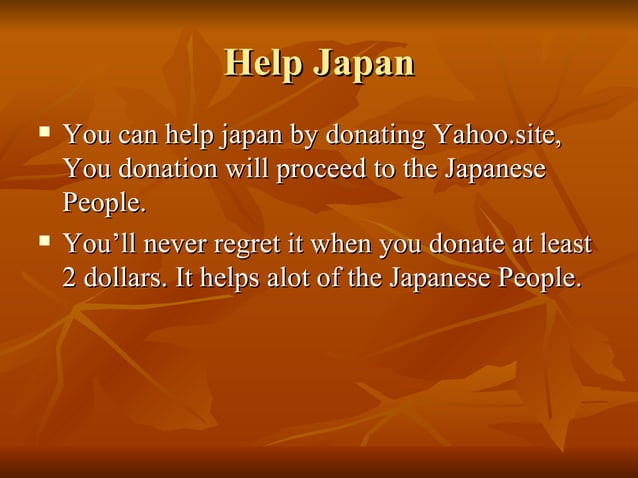 Japan Faces Problems | PPT