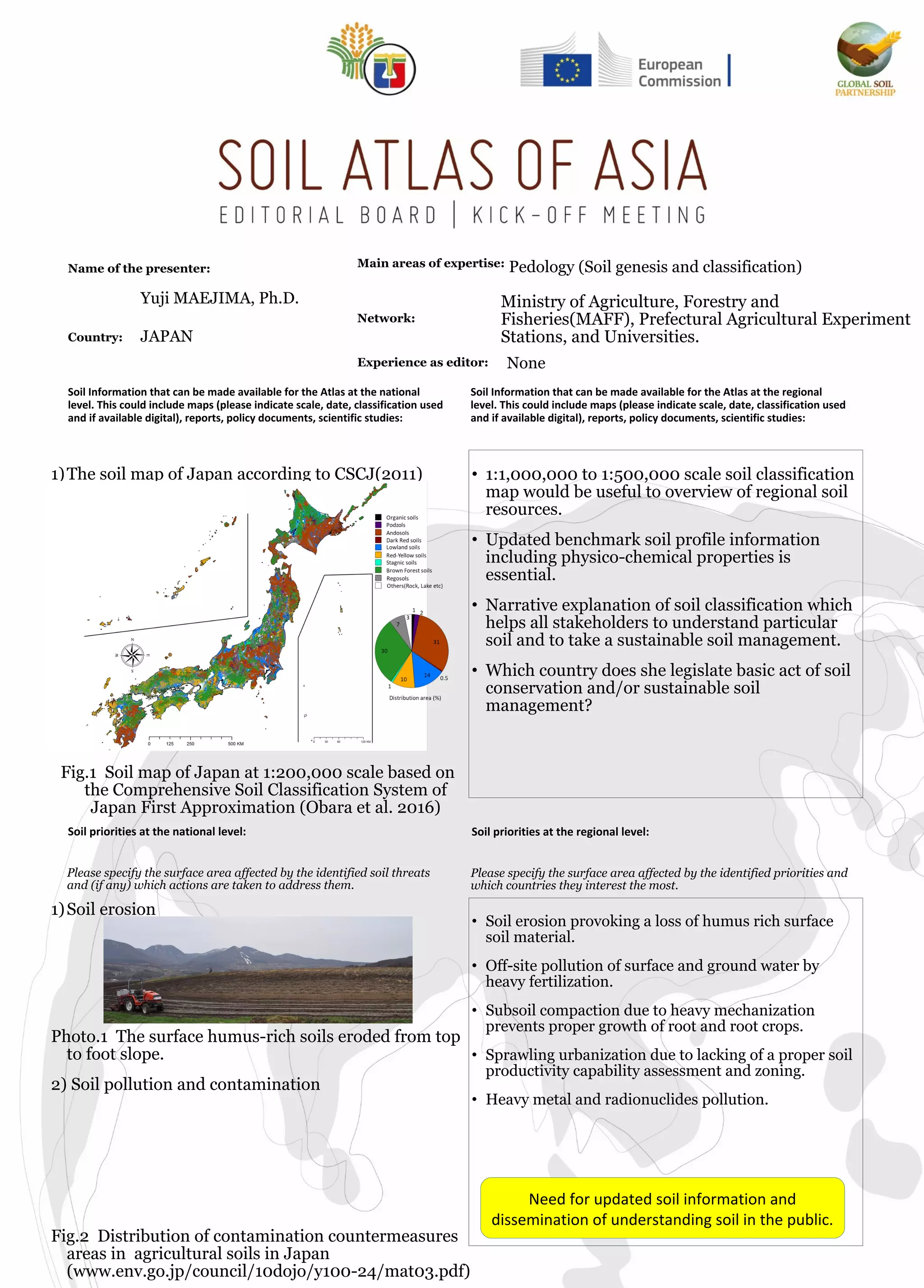 Soil Atlas of Asia: Japan | PPT | Agriculture | Industries