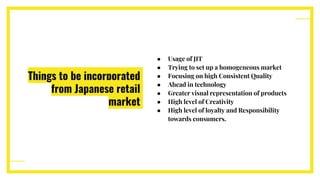 Japanese Retail and consumer behaviour | PPTX