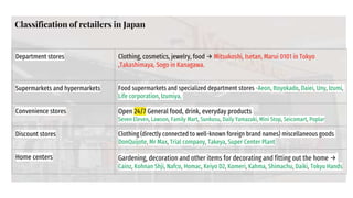 Japanese Retail and consumer behaviour | PPT