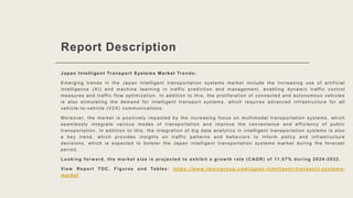 Japan Intelligent Transport Systems Market PPT: Growth, Outlook, Demand, Keyplayer Analysis and ...