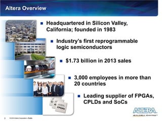 Altera’s Role In Accelerating the Internet of Things | PPT