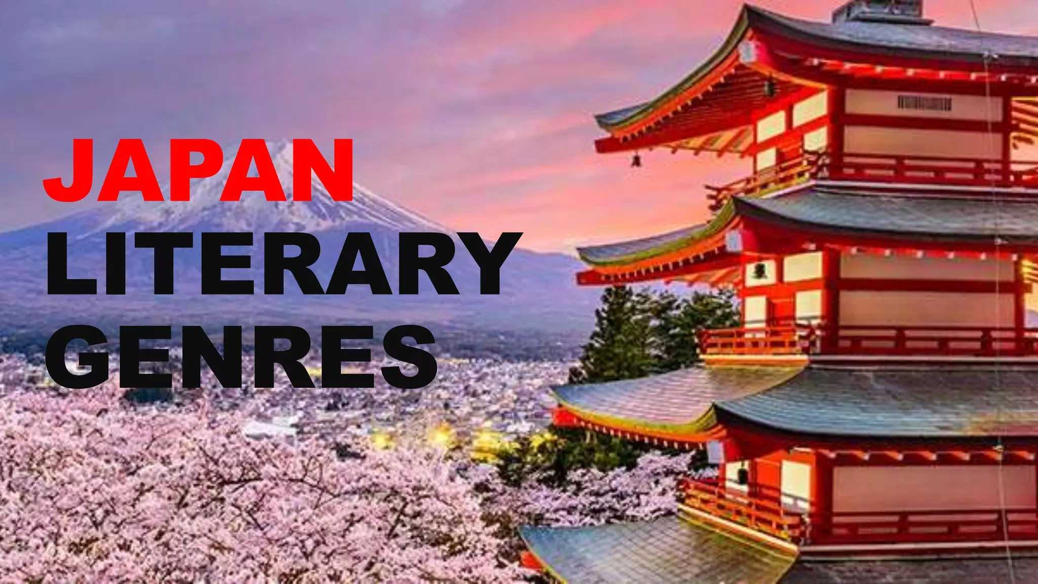 Japan literary genres | PPTX