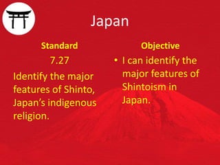 Shintoism indigenous religion of Japan | PPTX | Religion & Spirituality