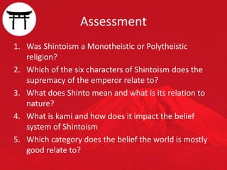 Shintoism indigenous religion of Japan | PPTX | Religion & Spirituality