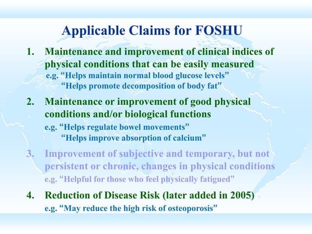 Japan Regulations & Guidelines for Functional Foods | PDF | Digestive ...