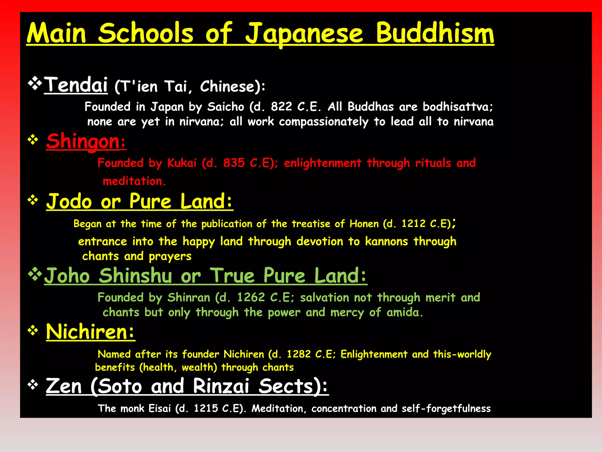 Japan : Christianity between Shinto and Buddhism | PPT