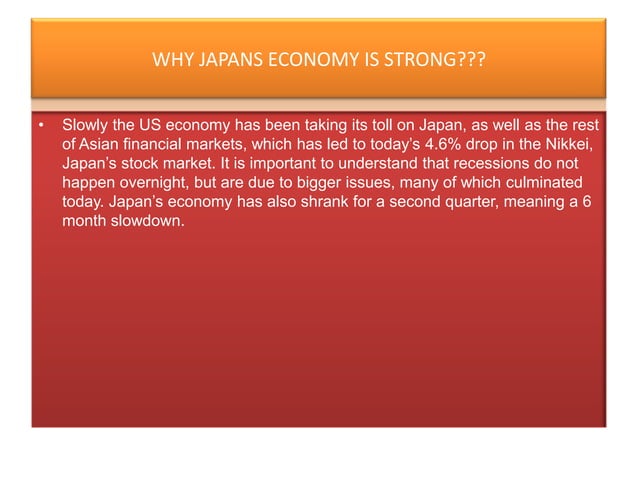 Japans Economy Oleh Bilyy | PPT