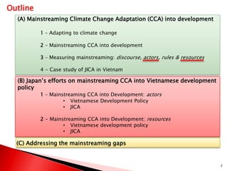 Japan’s efforts on mainstreaming climate change adaptation into ...